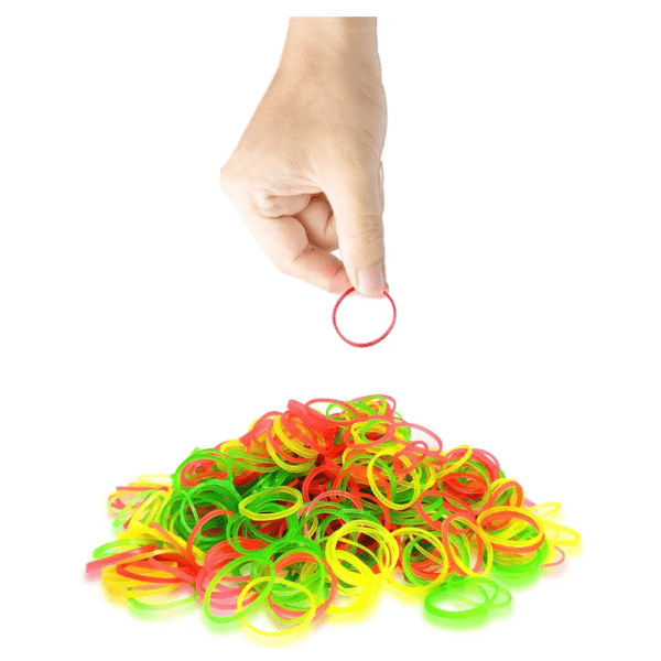 Colourful Rubber Bands (50gm) Multicolour – Acomkart